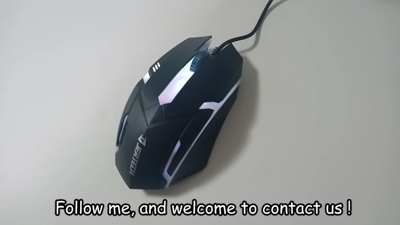 Jertech M200 Material Abs Mouse Ultra-thin Mini Wired Silent Mouse Led ...