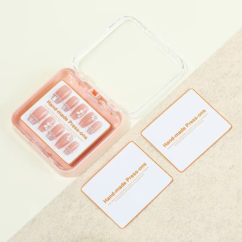 Empty Transparent Double Layer Plastic Nail Tips Organizer