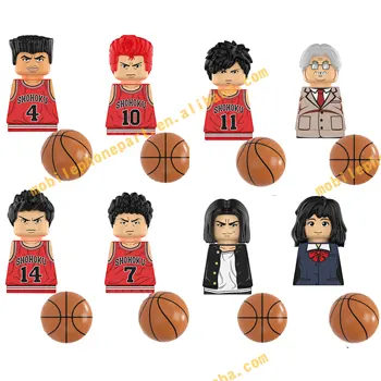 Anime Japanese Slam Dunk Hanamichi Sakuragi Kaede Rukawa Haruko Mini ...