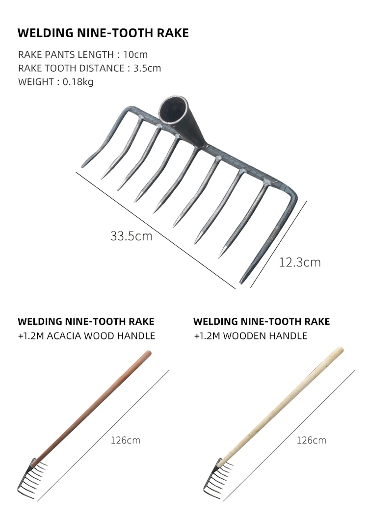 Hot Sale Garden Tools Two Teeth Rake Factory Direct Sale - Buy Steel ...