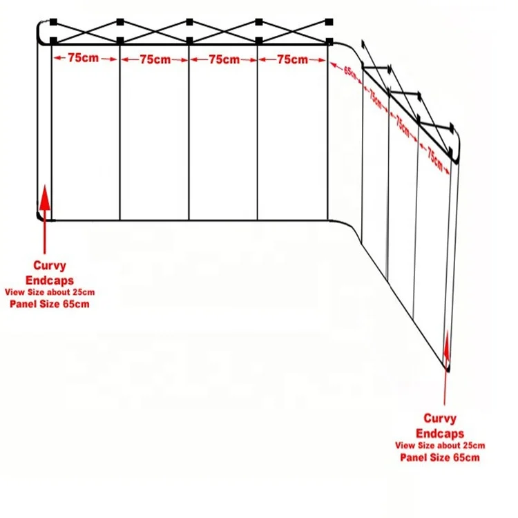 Customized Backdrop L Shape Pop Up Display - Buy Customized Backdrop,L ...