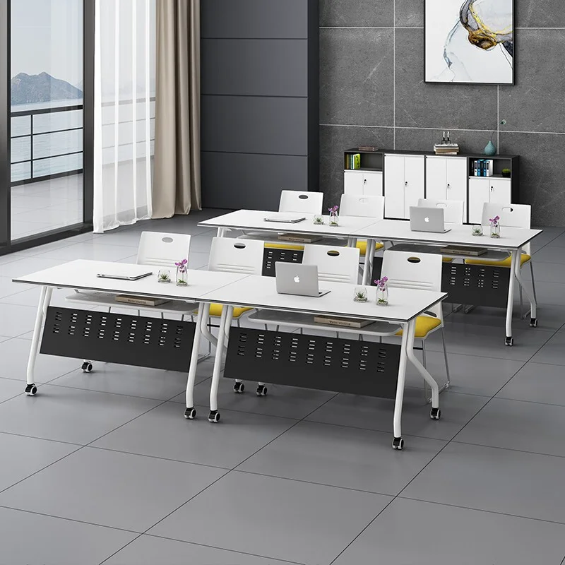 Modern Foldable Wooden Conference Table for Office and School Use ...