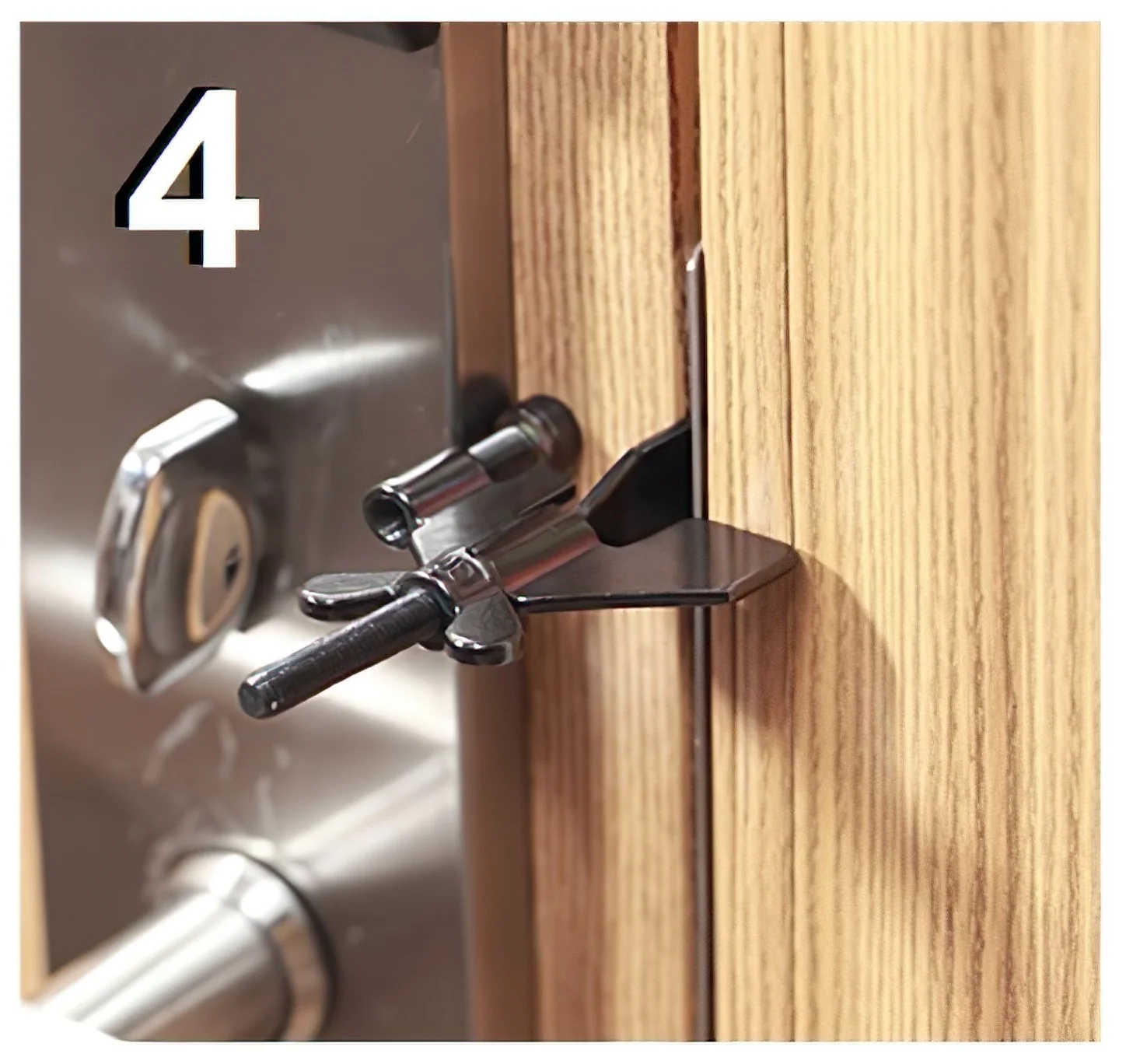 Stainless Steel Adjustable Portable Door Lock - Heavy Duty Security For ...