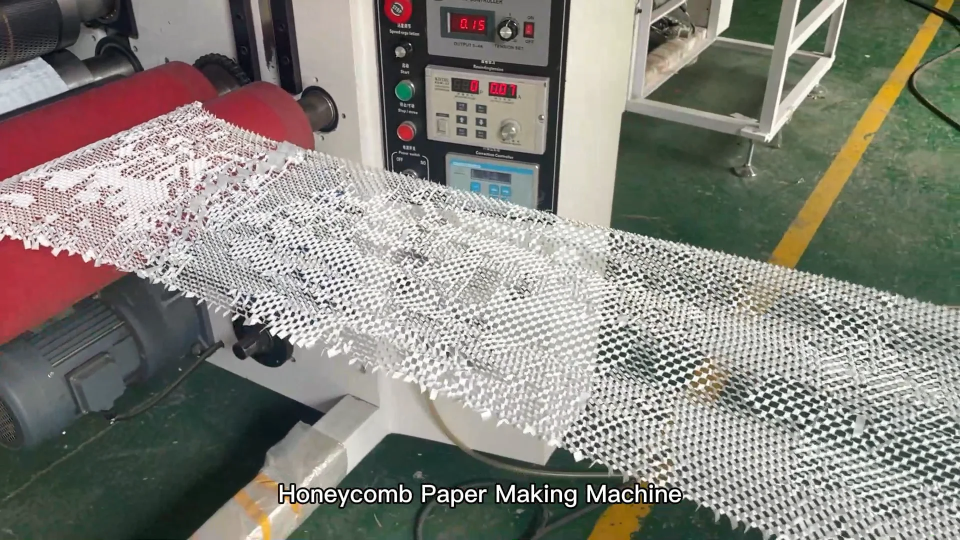 Honeycomb Packing Paper Roll Dispenser Honeycomb Paper Making Machine ...