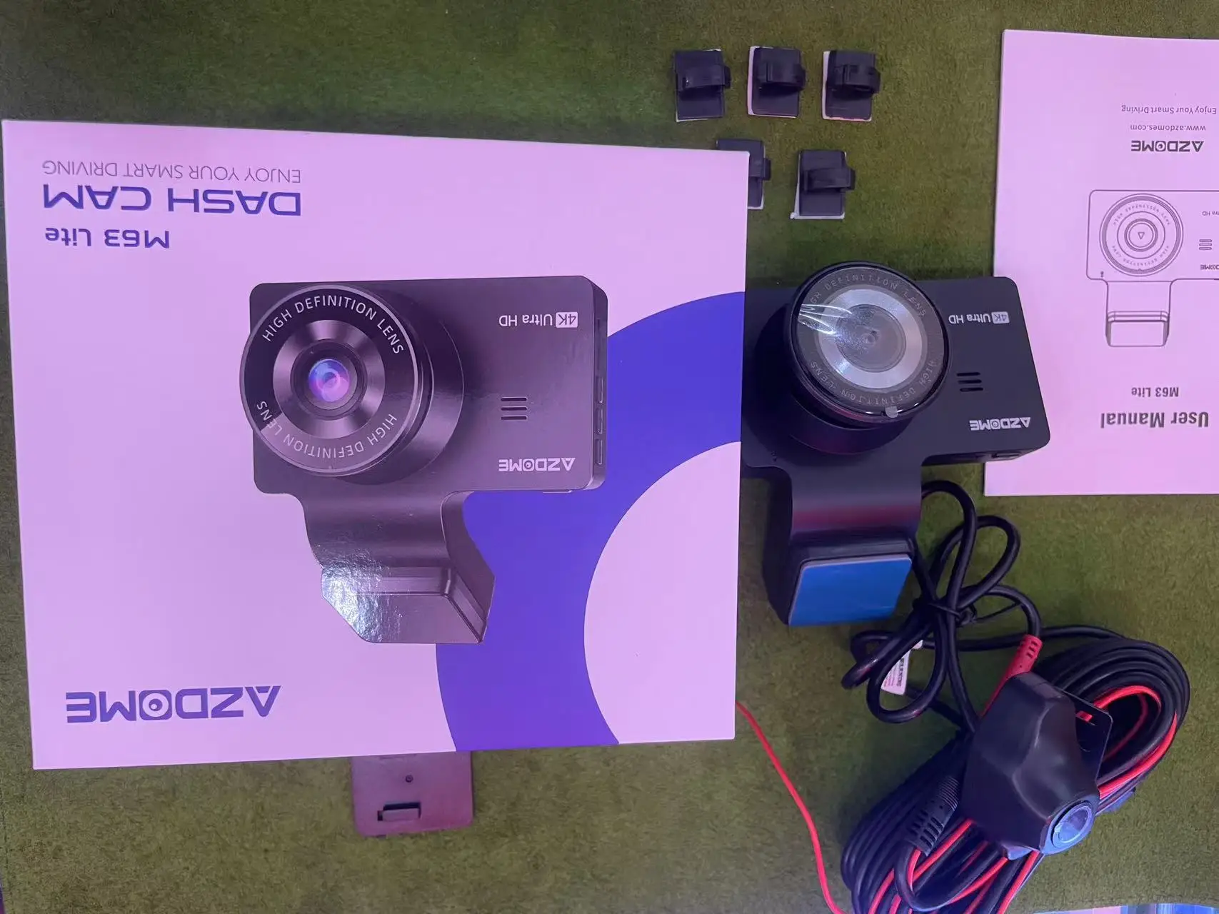 Azdome M63 Wifi Gps Car Dash Cam Front 2160p With 3" Ips Screen Display ...