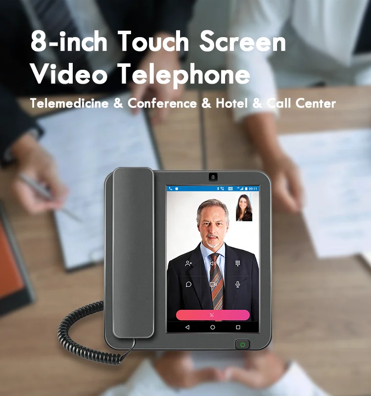 8 Inch Big Screen 4g Lte Sim Card Hd Volte Smart Home Desktop Fixed ...