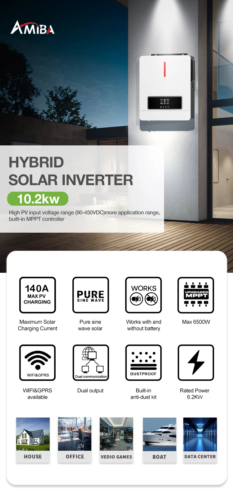 10KW 48V Split Phase Inverter - Efficient Solar Solutions