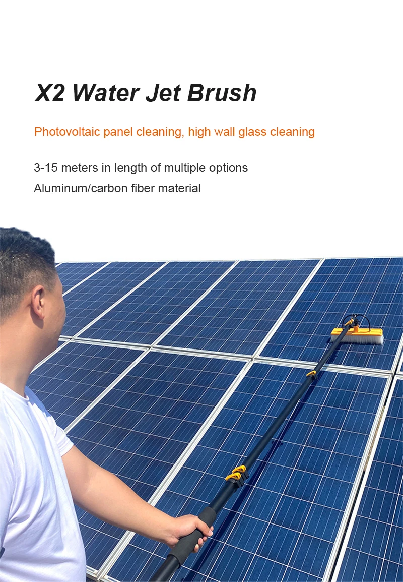 Pv Panels Cleaning Roller Brush Solar Panel Cleaning Brush 1 Years ...