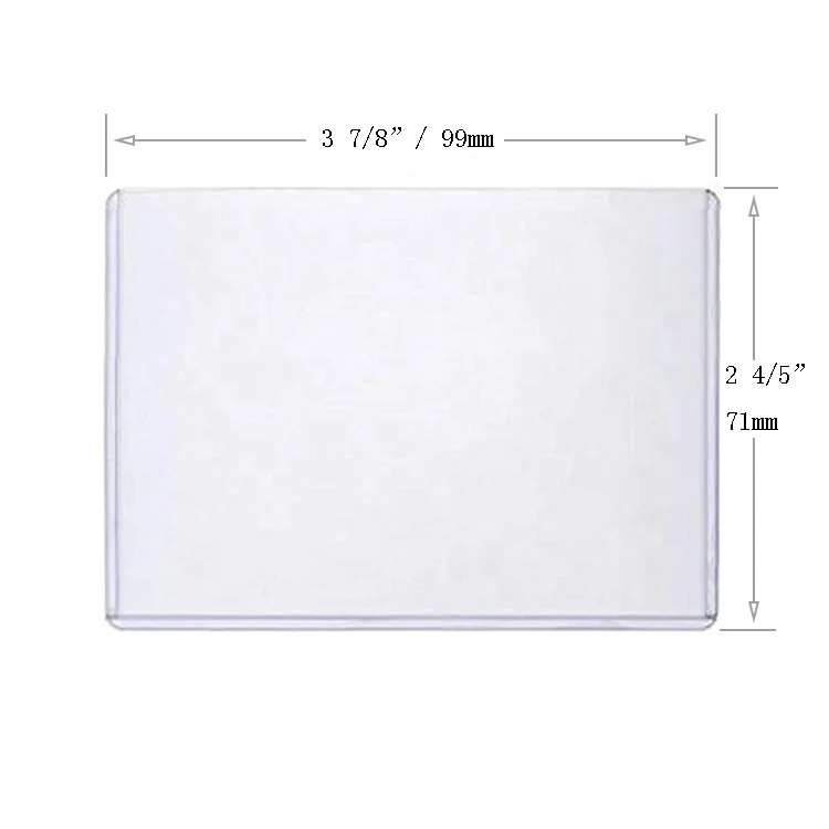 B8 Size Toploader Card Holder Horizontal Topload 3 7/8" X 2 4/5" - Buy ...