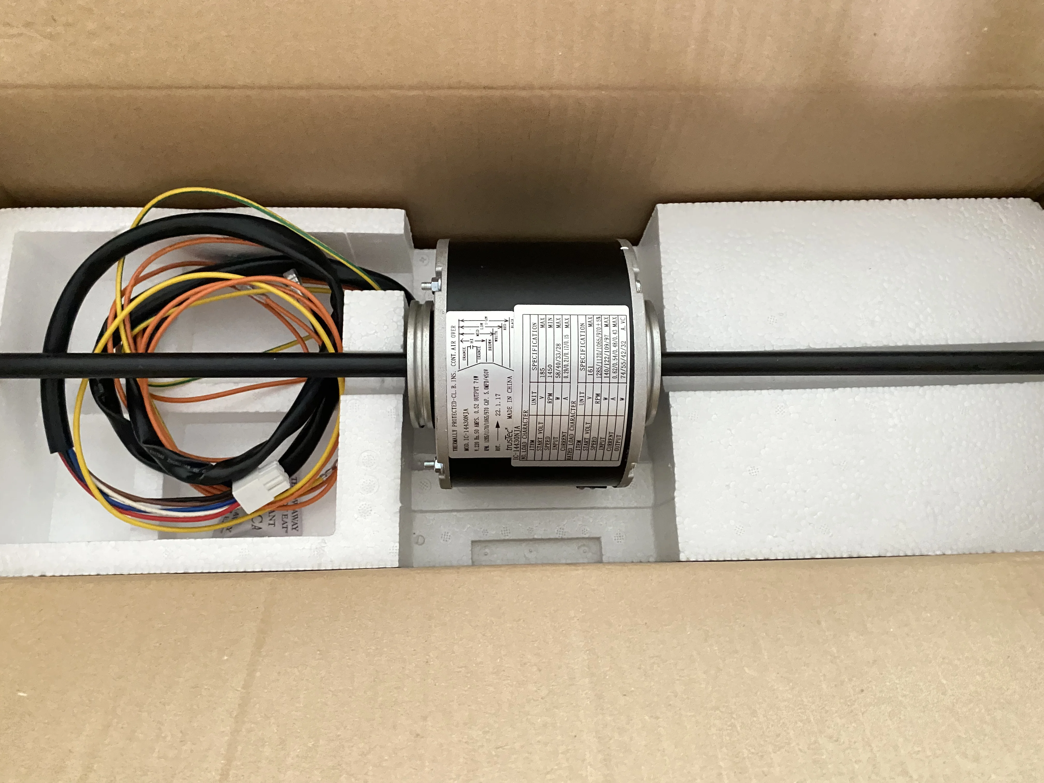 Multi Speed 220v Condenser Fan Motor 74w Motor - Trustec