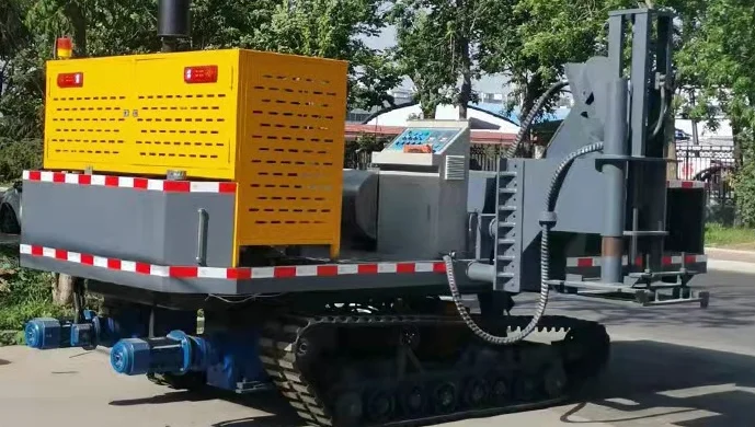 Concrete Curb And Gutter Machine Large Tire Type Electric Chain ...