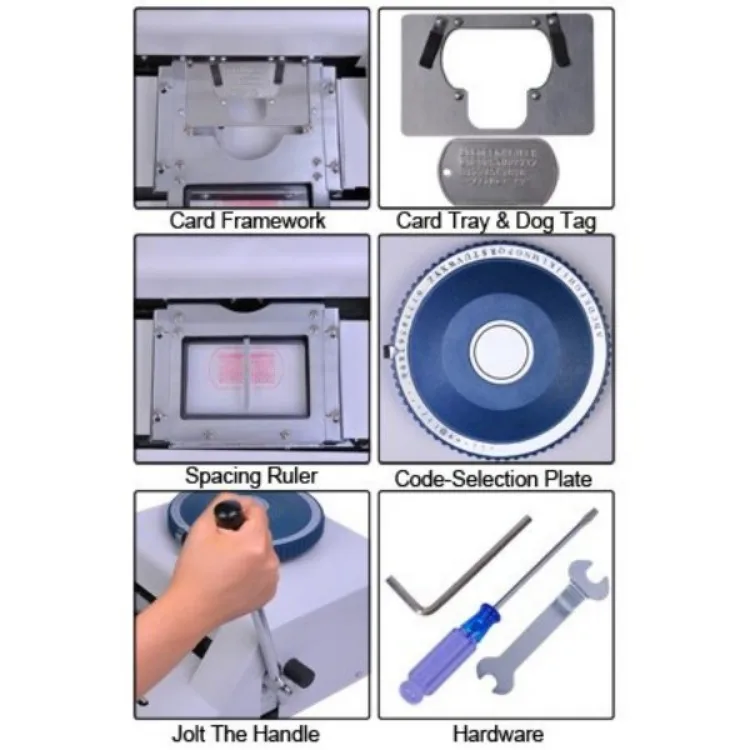 Manual Operated Card Embossing Machine Bankcard Membership Business ...