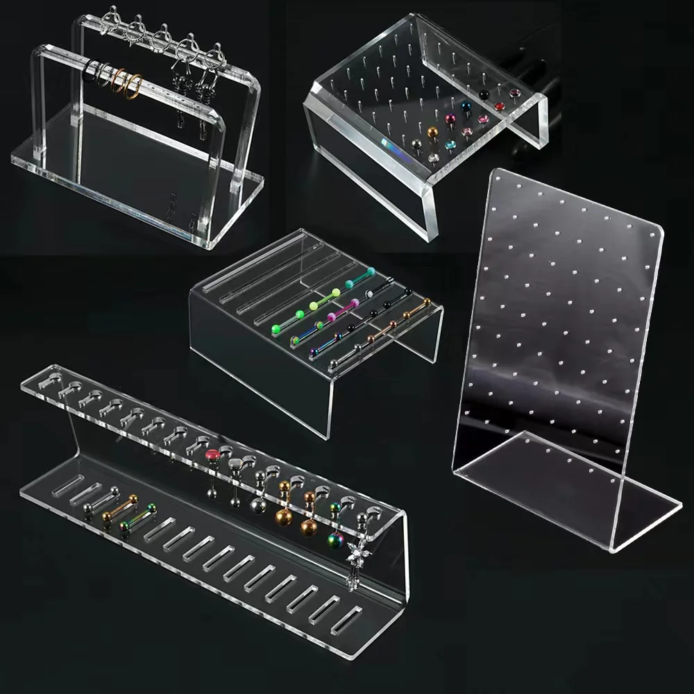 Gaby Acrylic Jewelry Piercing Display Stand - Faux Real Model