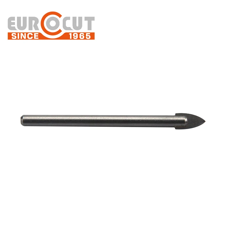 Eurocut Glass Drill Bit Flat Tip Round Shank Sand Blast Drill Bit For ...