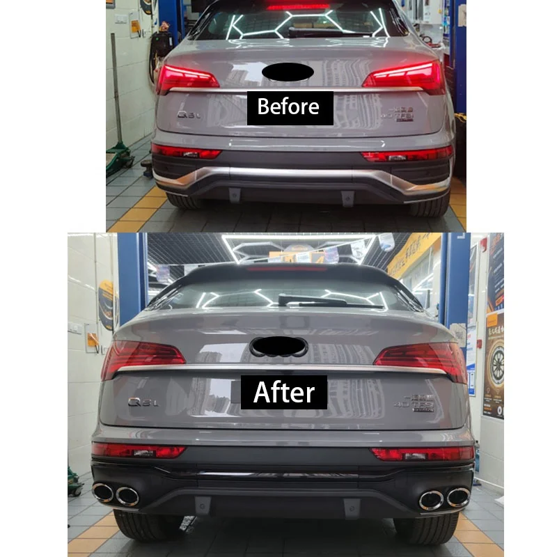 Q5 Sportback Refit And Upgrade Sq5 Rear Diffuser And Pipe Exhaust Sq5 4 ...