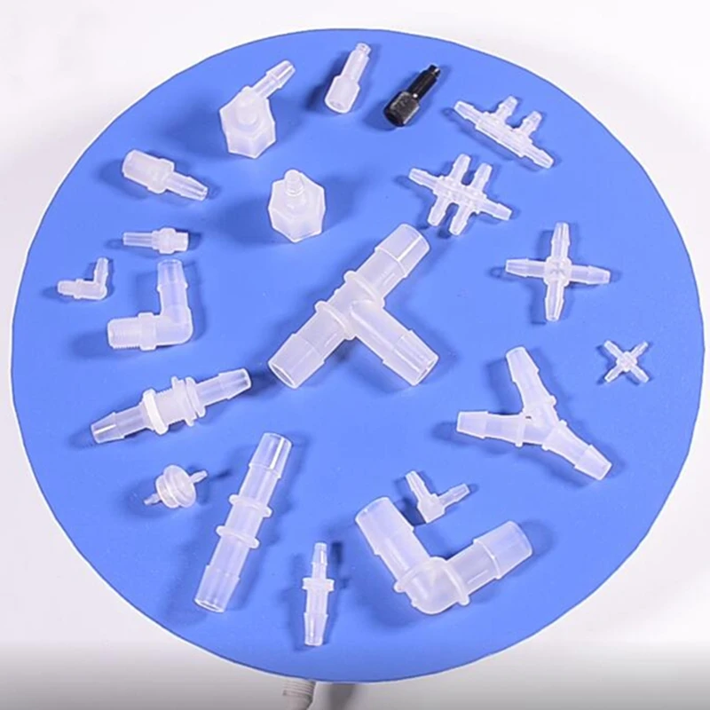 Natural Pvdf Pp Y Shaped Tube Connector Plastic Wye Hose Barb Equal Pipe Fittings For Laboratory ...