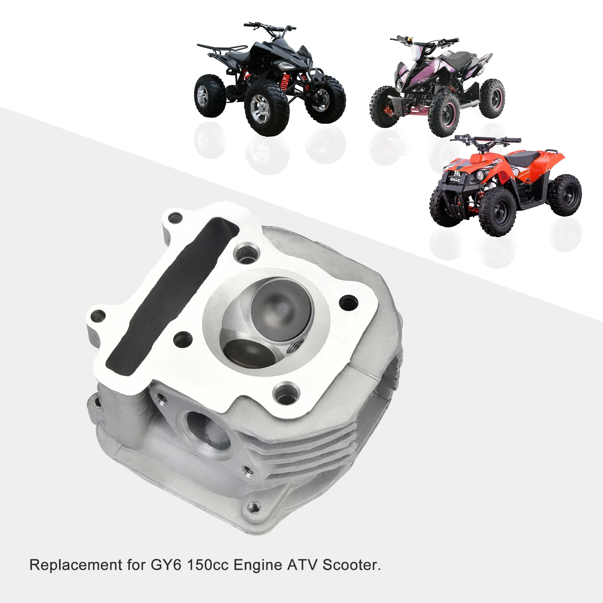 Alibaba.com: GOOFIT 57.4mm Motorcycle Cylinder Head for GY6 150cc ...