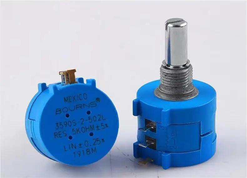 Rotary Potentiometer Adjustable Resistor Integrated Knob 100k Precision ...