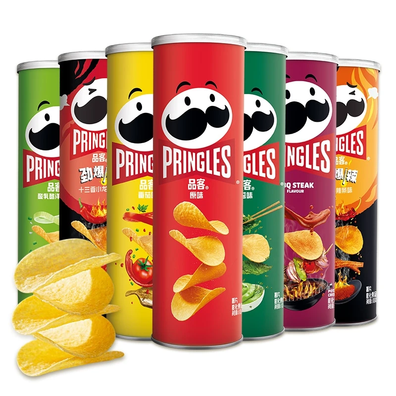 Pringles Sour Cream & Onion BBQ Salt & Vinegar Snacks