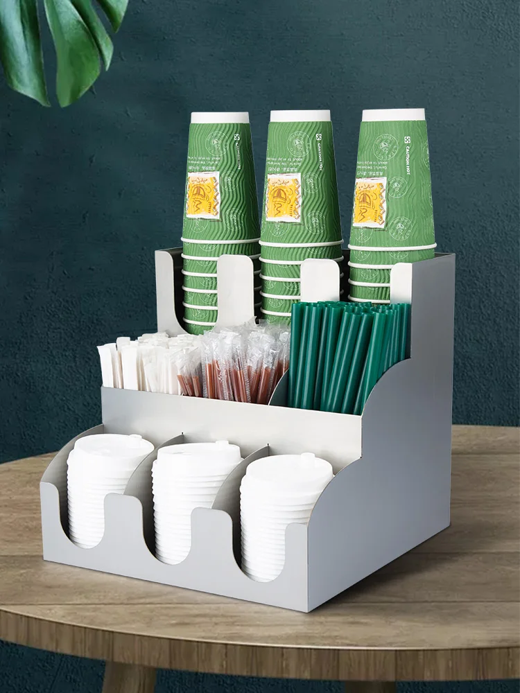 Disposable Paper Cup Holder Rack - Modern Three-Layer Storage for ...