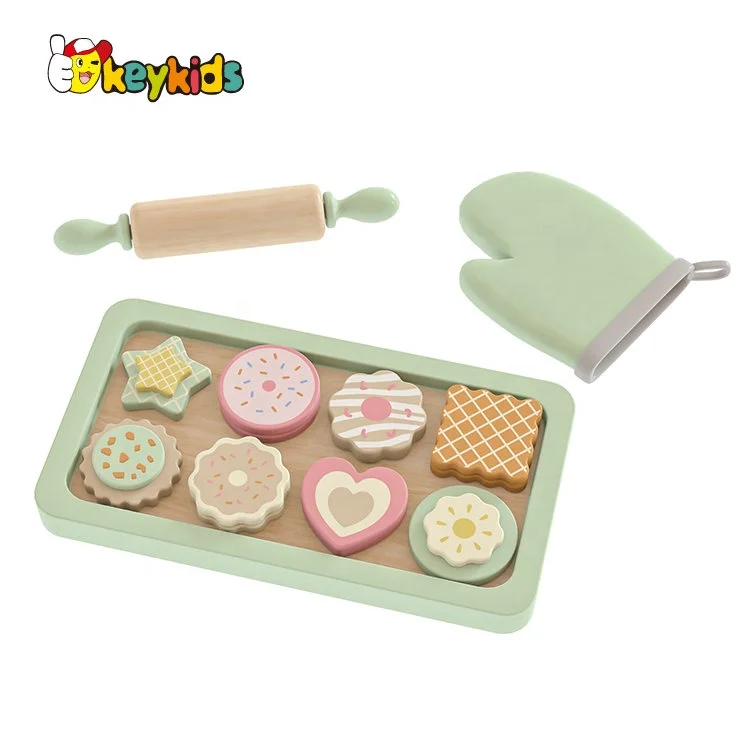 Pretend Cookies And Baking Sheet Wooden Toy Baking Set For Kids Ages 3 ...