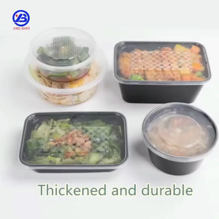 Rectangular Reusable Storage Plastic Microwable Take Away Boxes Square ...