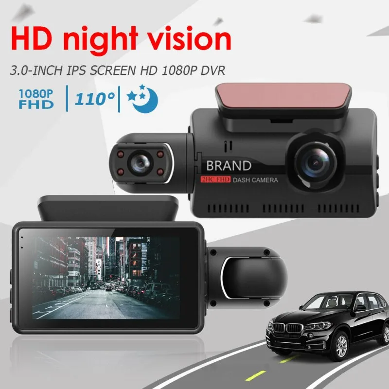 Wifi Dual Camera Hd Inside Front Rear Camera 2 Lens 1080p Recorder Car ...