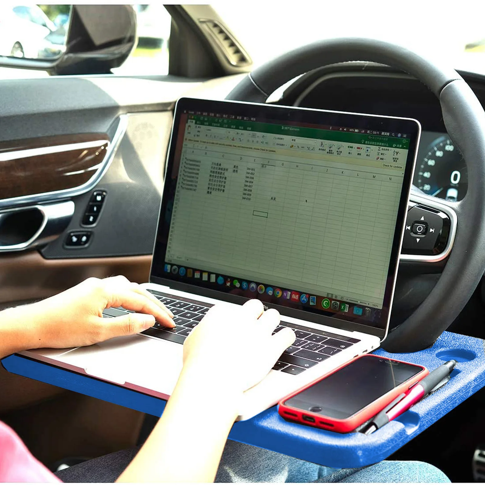 Car Travel Table - Convenient Food Eating Hook on Steering Wheel