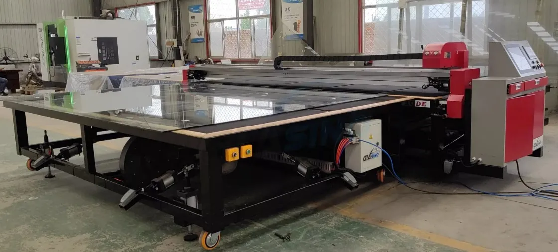 3826 All-in-one Glass Sheet Cutting Machine Installed In Iraq Cnc Glass ...