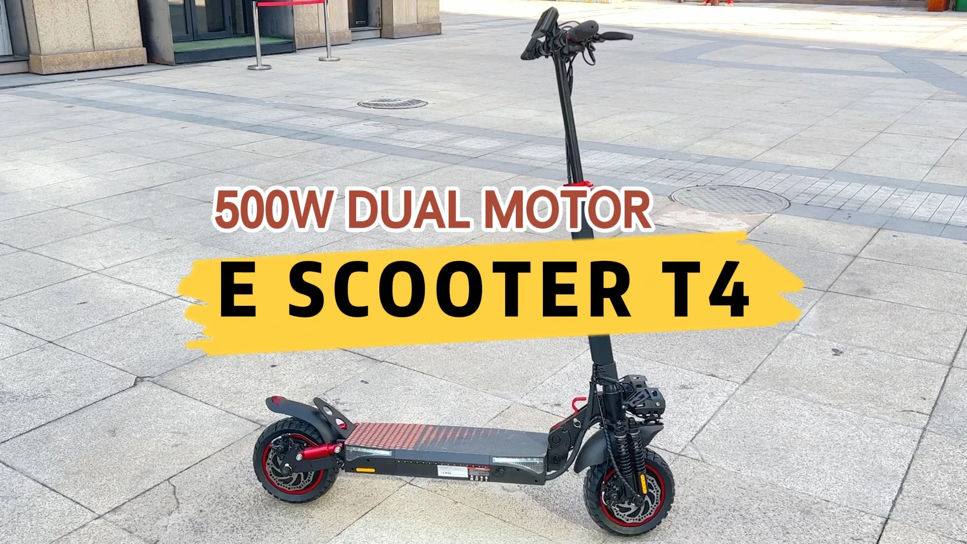 Maxwheel 2024 Off-road Scooter T4 500w Powerful Dual Motor Led Large Display Adult Folding ...
