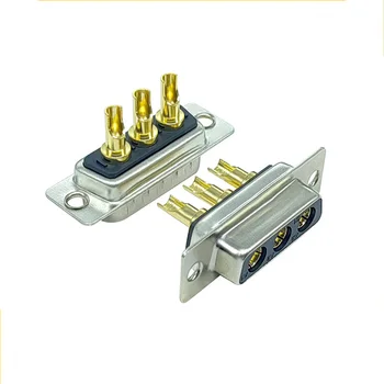 D-sub High Current Connector 3w3 Female Terminal Gold Plated Pin Db ...