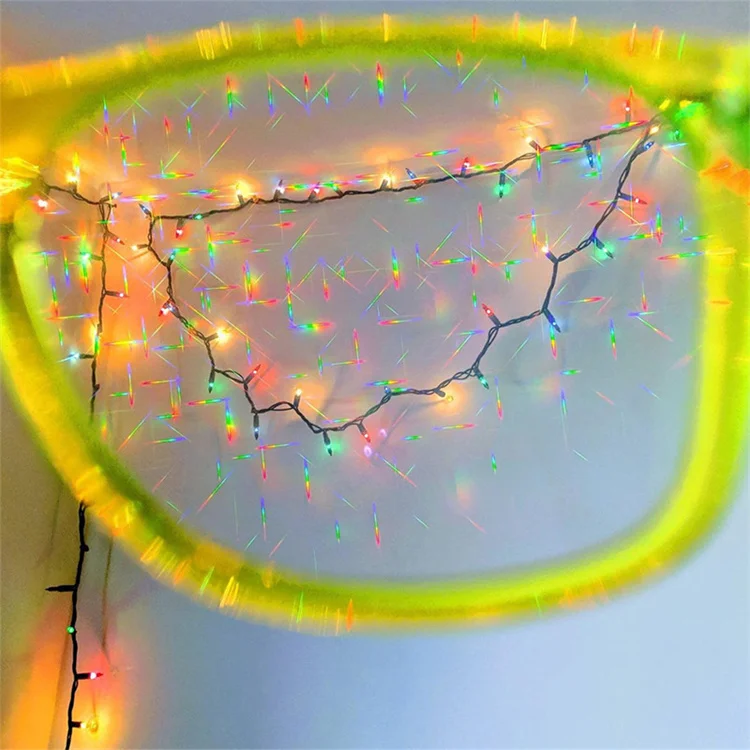 Modern Technology Fireworks Diffraction Led Luminous Eyewear Fancy bar ...