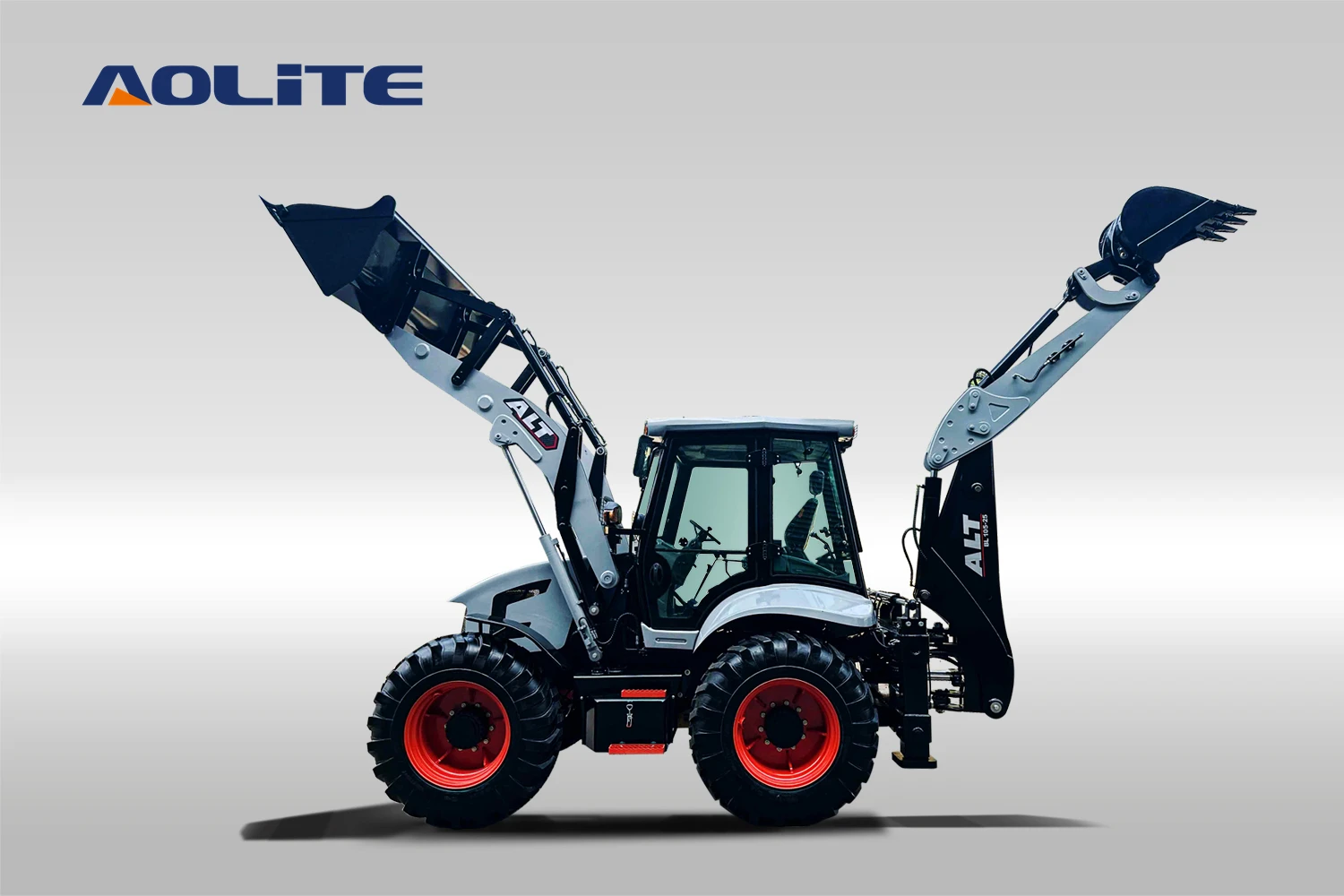 AOLITE BL105-25 Backhoe Loader - 2.5 Ton, 4WD, Latest Upgrade