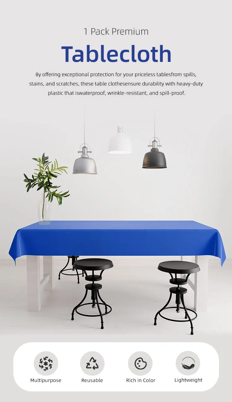 Wholesale Biodegradable Happy Birthday Disposable Tablecloths Plastic ...