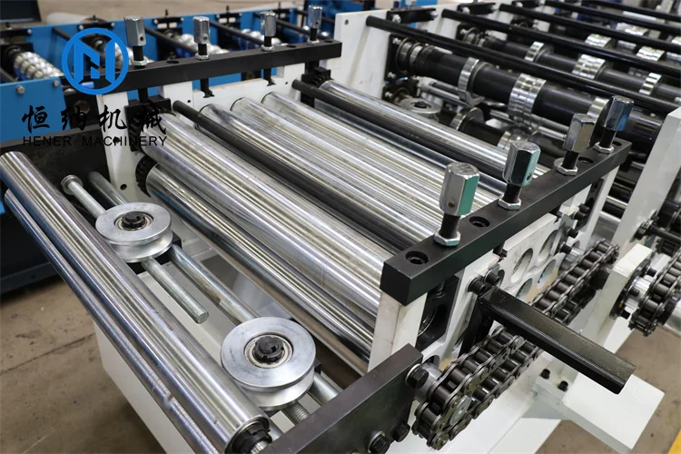 Galvanized Steel C U Omega Profile Section Purlin Machine