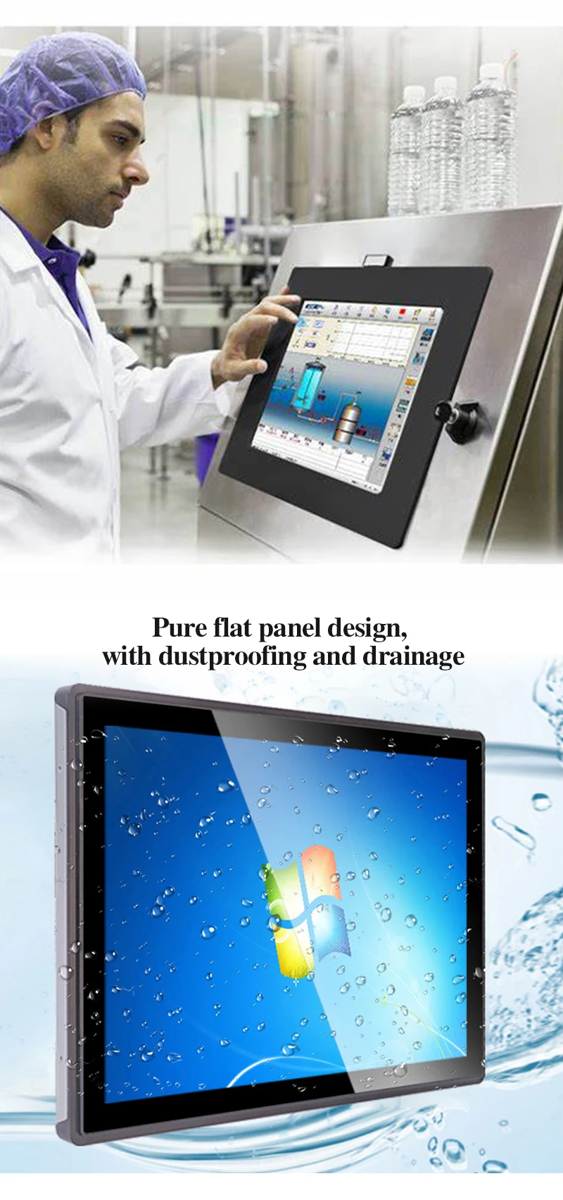 Metal/aluminum Case 13.3 15.6 Inch Touch Screen Monitor With Capacitive ...