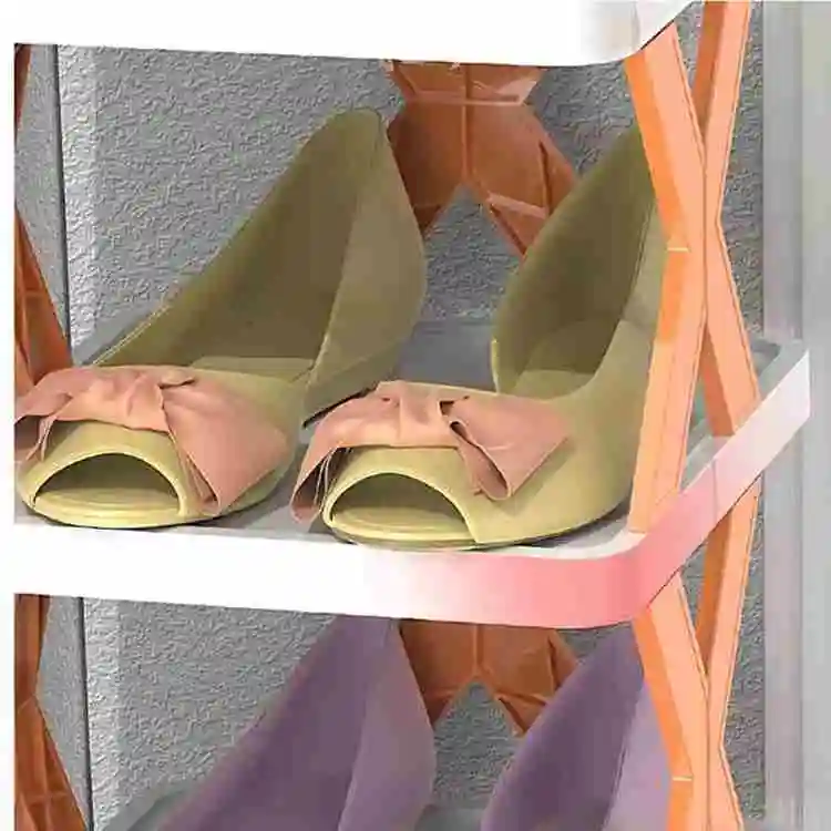 Assemblable Plastic Shoe Rack - Simple & Stylish Storage