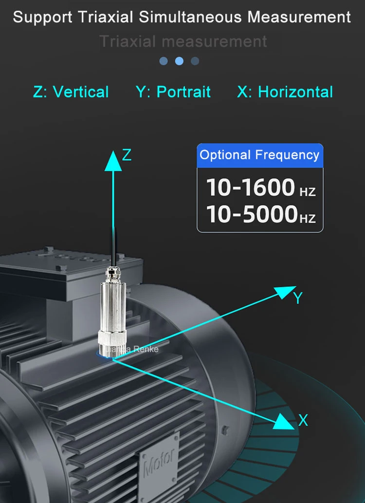 Renke Original Iot Triaxial Lora Wireless Vibration Sensor