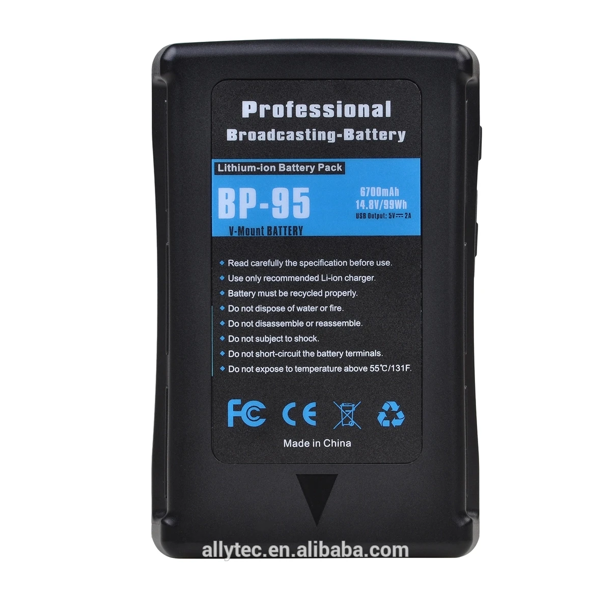 Factory 6700mah Vlock Bp-95 Bp95 Bp150 Bp-150 V Mount V-lock Battery ...