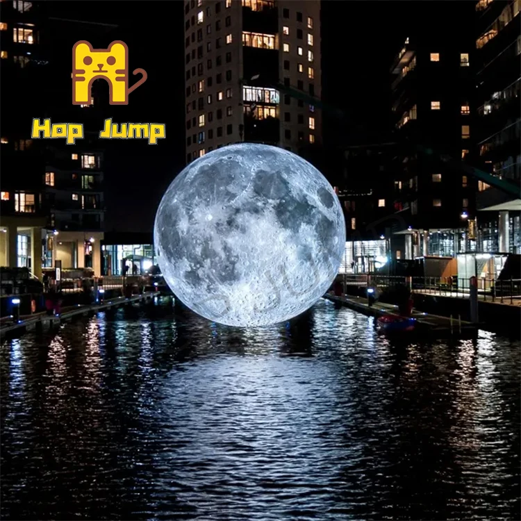 Giant Advertising Inflatable Moon Model With Led Light / Large ...