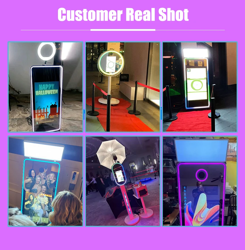 Magic Mirror Photo Booth 65 Inch Spiegel Selfie Video Free Accessories ...