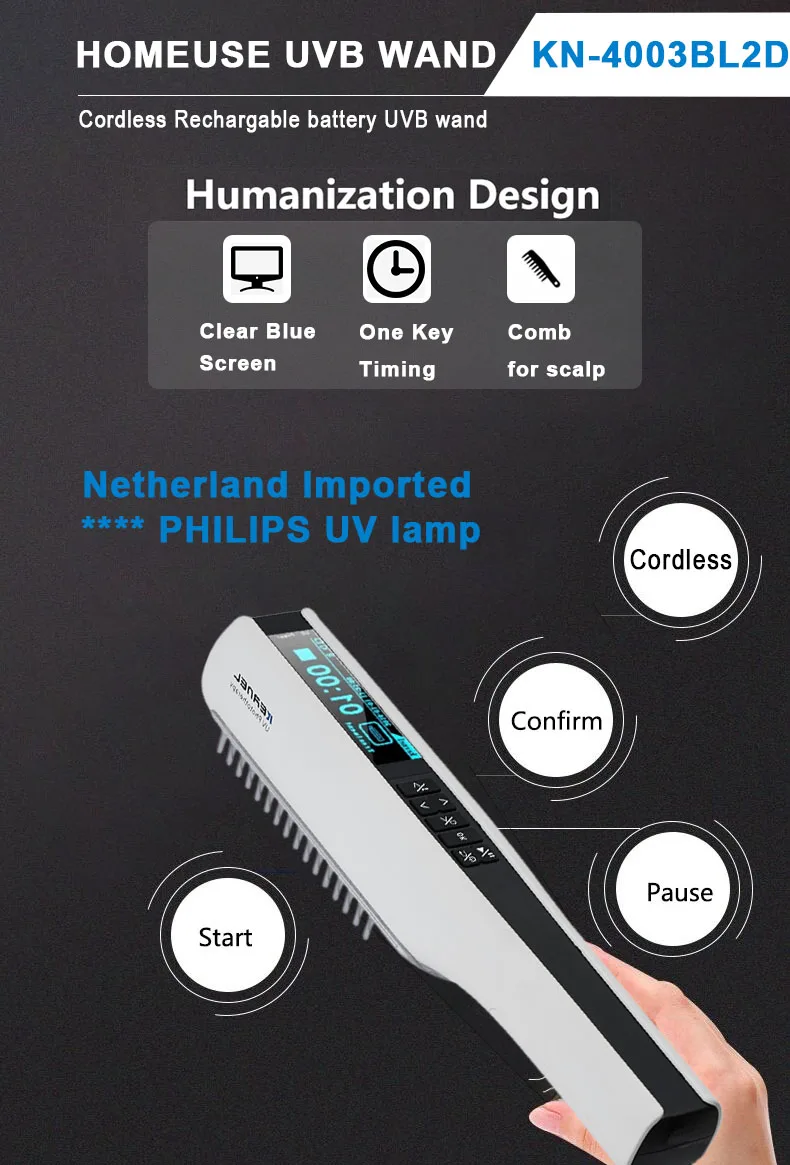 Uv Phototherapy Equipment For Psoriasis Kn-4003bl2 Vitiligo Uvb Lamp Medical Ce Approved 311nm ...