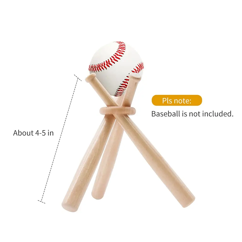 Display Wooden Baseball Bat Display Mini Baseball Bat Racks Stand ...