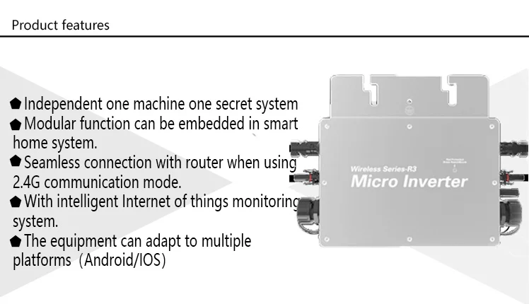 Micro Inverter Wvc 600 Microinverter 600w Solar On Grid Solar Inverter ...