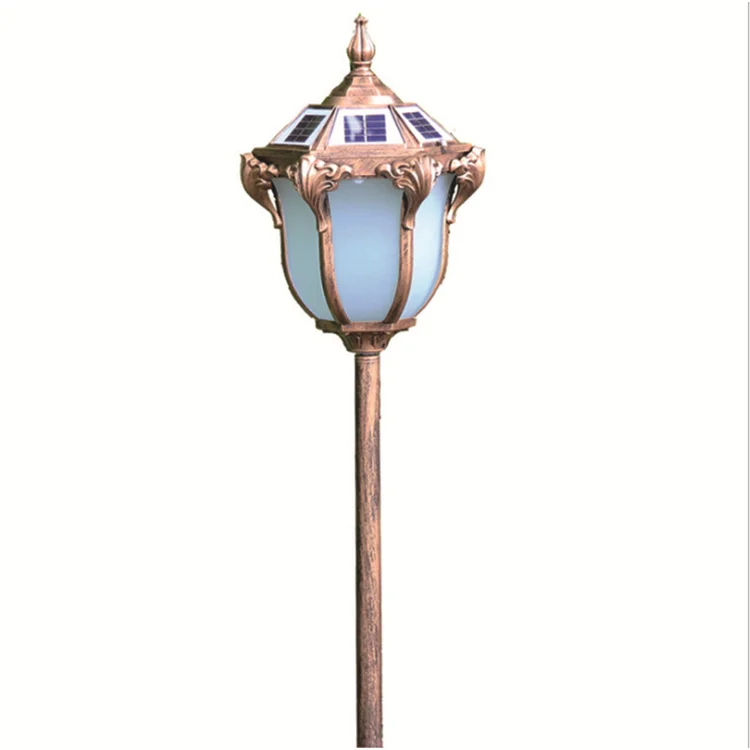 야외 Led 태양 기둥 빛 태양 잔디 램프 Ip65 방수 Led 에너지 절약 잔디 정원 조명 Buy Street Solar