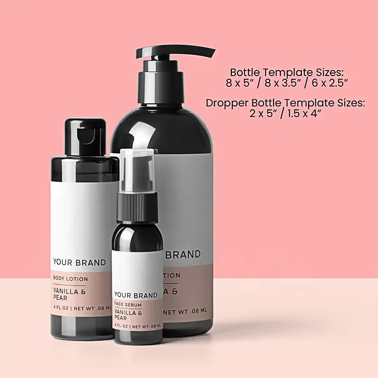 Custom Packaging Labels For Jars Jewelry Private Cosmetics Bottle ...