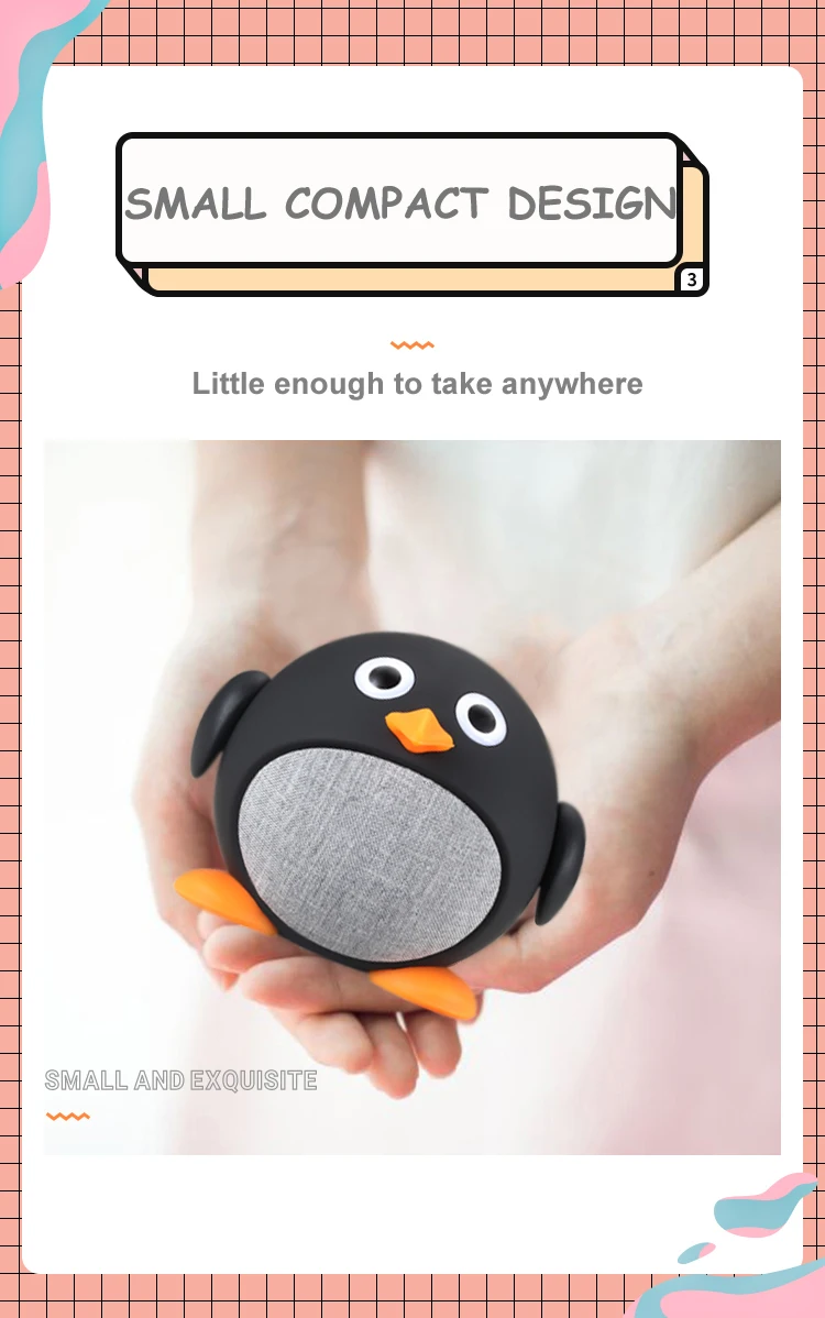 Factory Price Penguin Wireless Portable Bluetooth Speaker - True Stereo ...