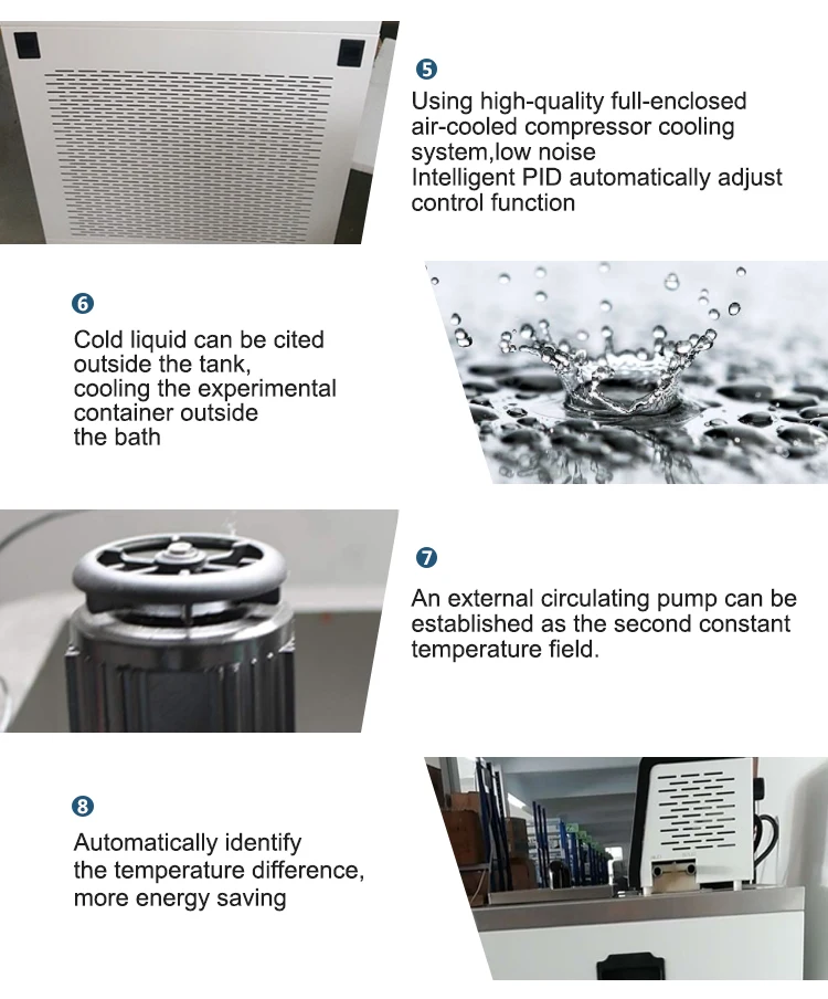 Laboratory Refrigerated Ice Bath Water Chiller Thermostatic Circulating ...