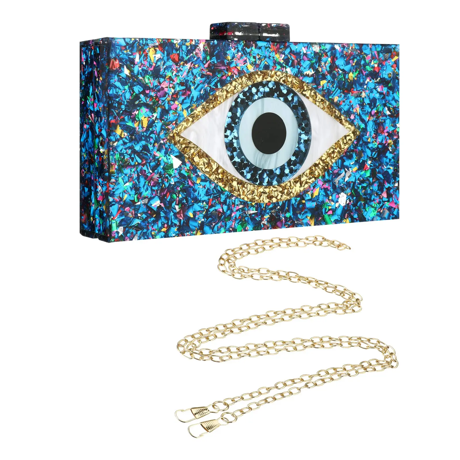 Acrylic Purses And Handbags For Women Eyes Multicolor Perspex Box ...