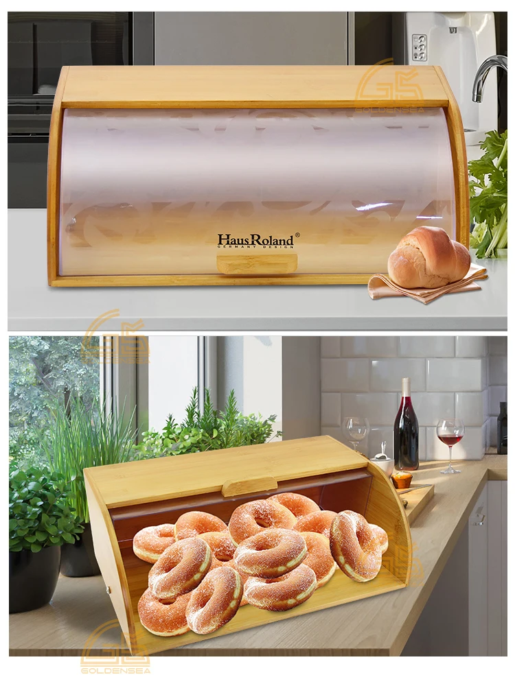 Modern Farmhouse Loaf Bread Clamshell Box Transparent Acrylic Counter ...